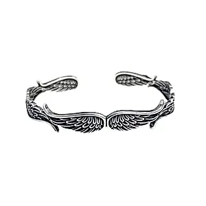 Atiptu Angel Wings Vintage Style Bracelet (Silver)