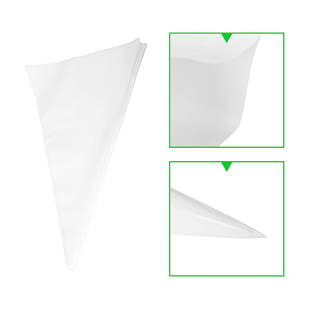 VAKUUM 50pcs Tile Grout Masonry Mortar Bag Heavy Duty Molded in Tip Piping Cement Bag/759