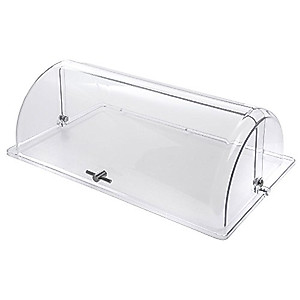 HUBERT Rolltop Chafer Cover Full Size Polycarbonate - 21 1/4 L x 13 1/4 W x 7 1/2 H