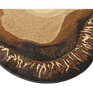 Bear Claw Rustic Lodge Paw Area Rug - Measures approximately 5'6 W X 6'10 L