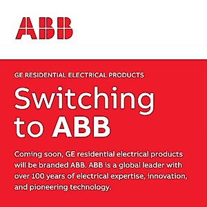 ABB Q-Line® THQL1120DFP 20A Dual Function AFCI/GFCI Circuit Breaker • 20 Amp Single Pole 120 VAC Breaker • Arc Fault Circuit Interrupter & Ground Fault Circuit Interrupter • Plug-in Mount Type