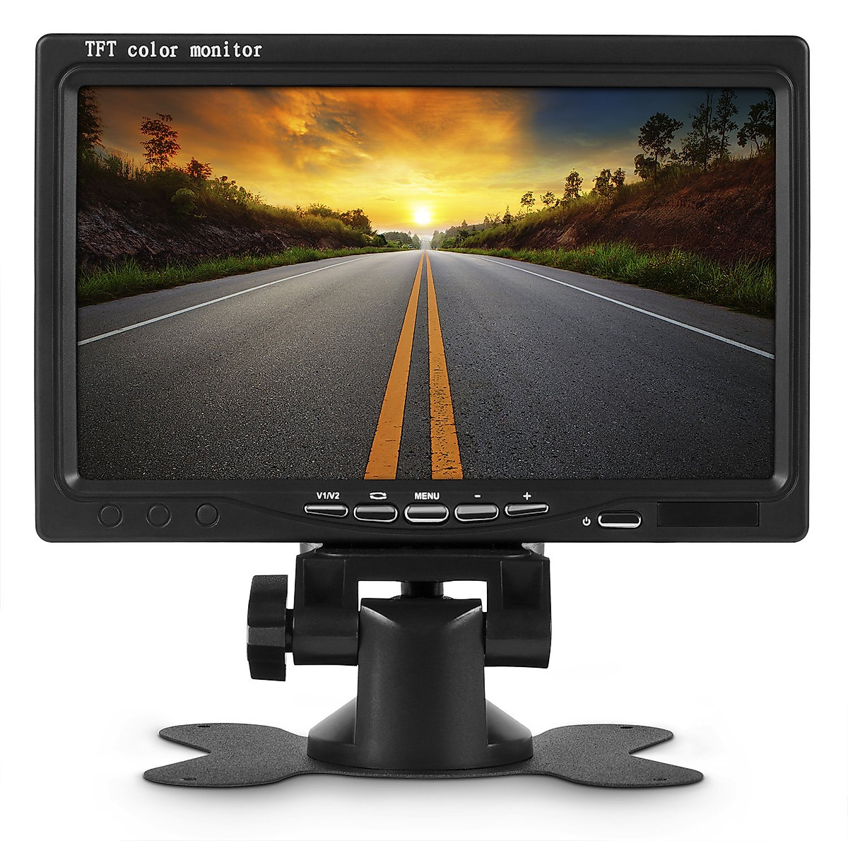 WickedHD WRC-LCD 7 Inch High Resolution Rotating Color TFT LCD Display Monitor with Remote Control and Mounting Bracket
