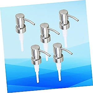 BETOOKY 5pcs Toiletries Bottle Jar Top Adapter Hand Soap Pump Replacement Bottle Pumps Foaming Soap Dispenser Foaming Soap Pump Dispenser Pump Head Foam Pump Lotion Bottle Travel Liquid