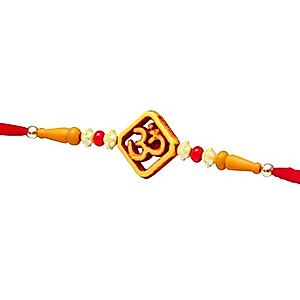 AVN GROUP Set of 2 Rakhi for Brother Om Design Rakhi/ Beads Rakhi for Brother Raksha Bandhan Gift for Brother