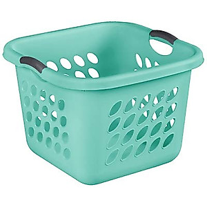 Sterilite 12177906 12 Gallon Aqua Ultra Square Laundry Basket