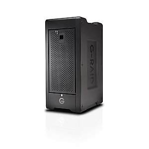 SanDisk Professional 144TB G-RAID Shuttle 8 - Transportable Enterprise-Class 8-Bay External Hard Drive, Thunderbolt 3 and USB-C, Hardware RAID, Up to 1900MB/s Read - SDPH48H-144T-NBAAB