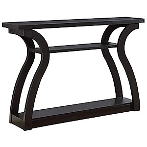 Monarch Specialties 47" Console Table - Sleek and Modern Accent Table for Your Home (Cappuccino/Dark Brown/Espresso)