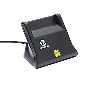 ZOWEETEK CAC Reader, CAC Card Reader Military, DOD Military USB Common Access CAC Smart Card Reader, Compatible with Windows, Mac OS and Linux