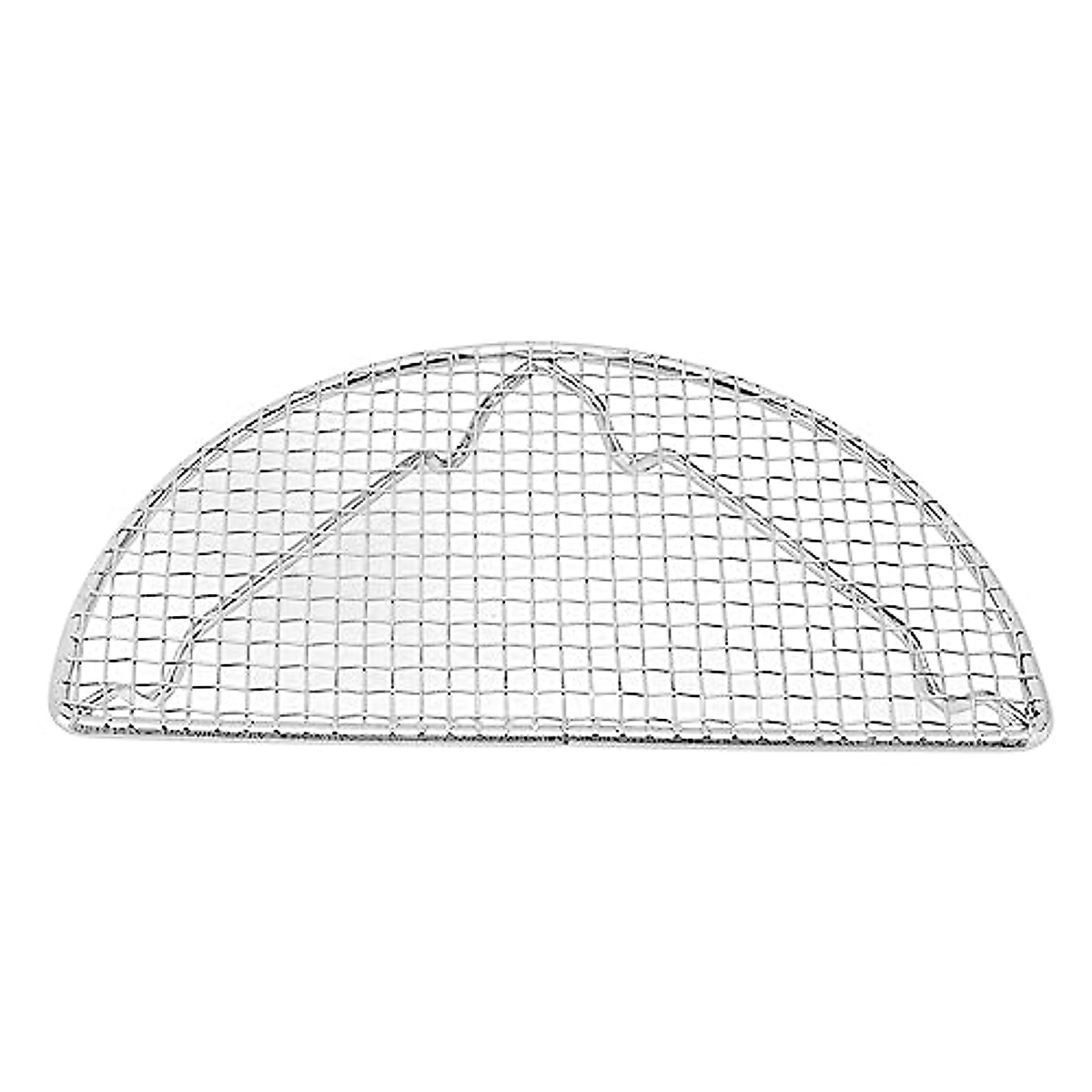 EMUKOEP Cooling Racks for Baking Stainless Steel Wire Cooking Rack High Temperature Resistant Oven Safe for Cooking Roasting Grilling (Medium Semicircle 18CM)