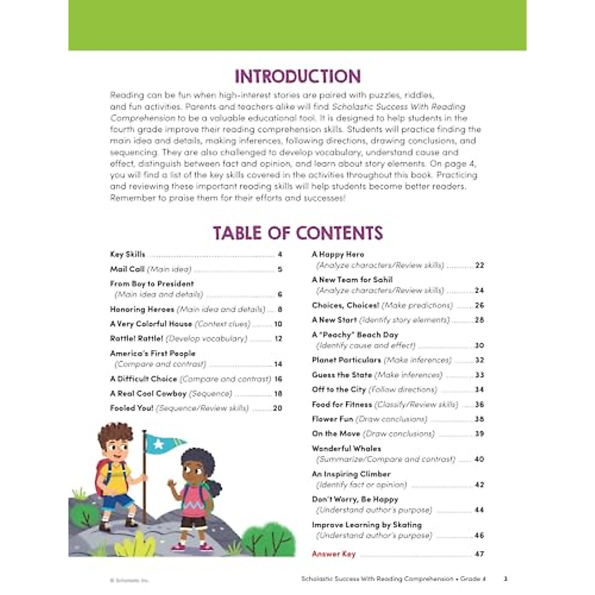 Scholastic Success with Reading Comprehension Grade 4 Workbook