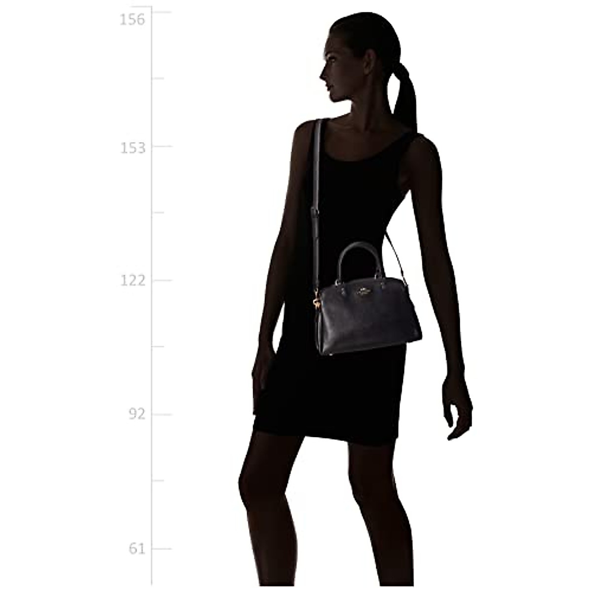 Coach Women's Lillie Carryall Top Handle Satchel Bag (Black)