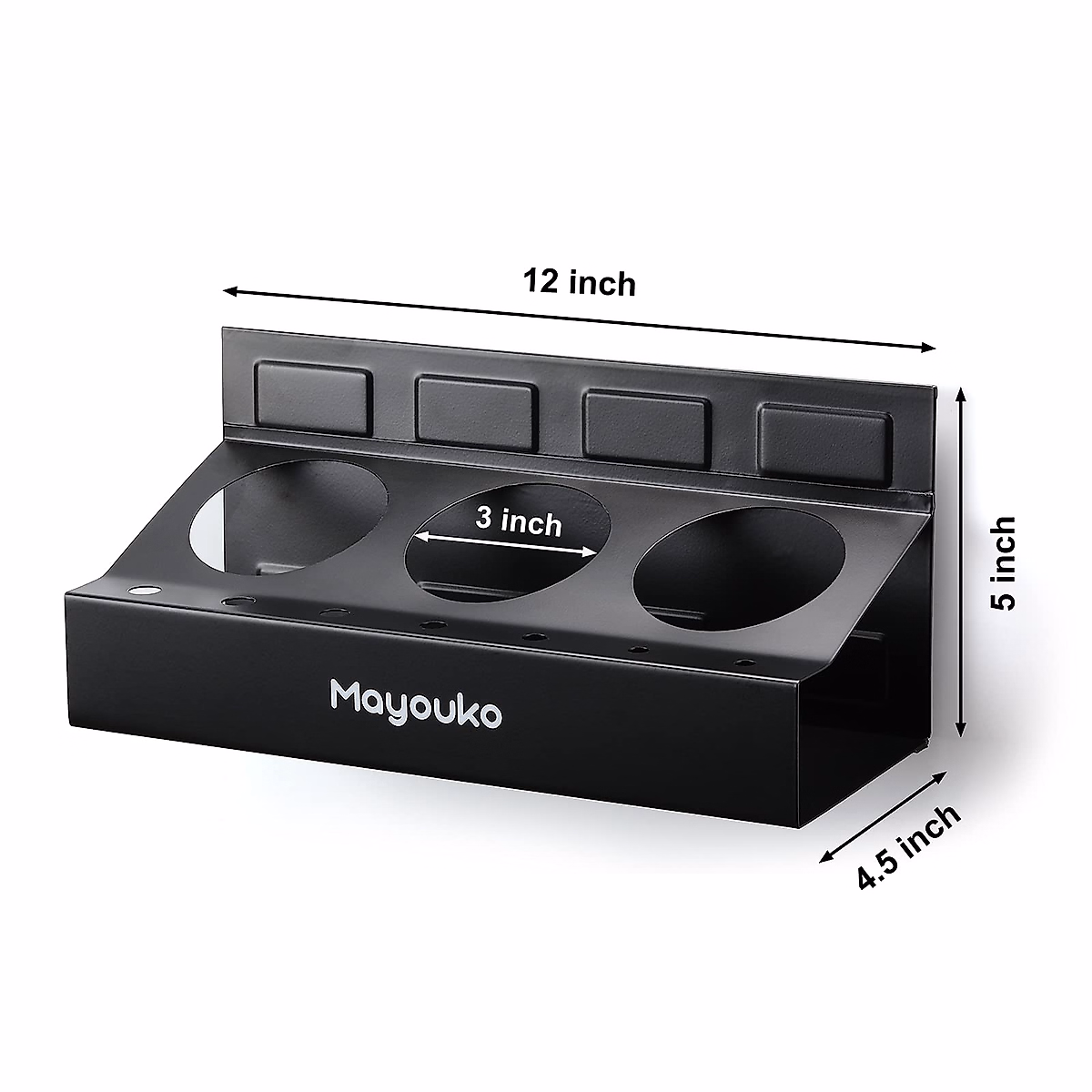 Mayouko Magnetic Toolbox Shelf, Tray and Holder, 4-Piece Magnetic Toolbox Tray Set Tool Box Cabinet Side Shelf Storage, Workshop