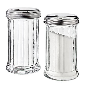 2 Pack Diner Retro Style Sugar Shakers Dispenser For Sugar / Cinnamon / Bee Pollen / Oregano and Other Spices