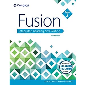 Fusion: Integrated Reading and Writing, Book 2 (w/ MLA9E Updates)