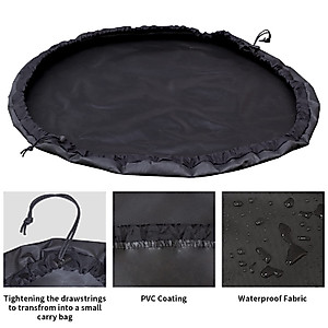 UCEDER 420D Durable Wetsuit Changing Mat/Waterproof Dry-Bag with Drawstring Closure,Surf Change Mat Perfect for Surfers, Beach, Swim,Boating
