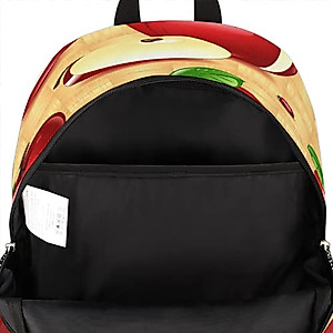 Apples Pattern Bookbag School Backpack Teens Girls Boys Schoolbag Shoulder Computer Hiking Gym Travel Casual Travel Daypack