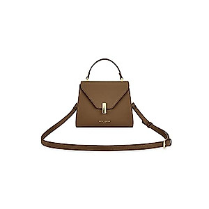 KATIE LOXTON Casey Womens Medium Sustainable Style Convertible Strap Top Handle Shoulder Bag Brown
