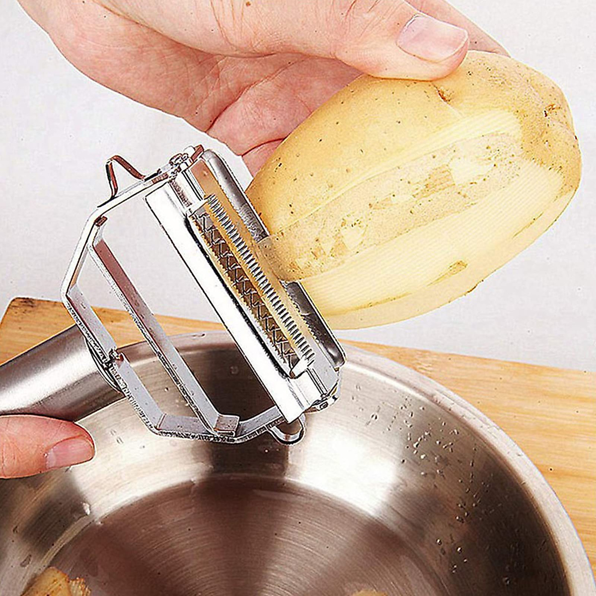 For Creative 2 In 1 Vegetable & Fruit Peeler Stainless Steel Potato Grater Melon Planer Kitchen Peeling Tool Ultra For S Fruit Peeler Tool For Kitchen