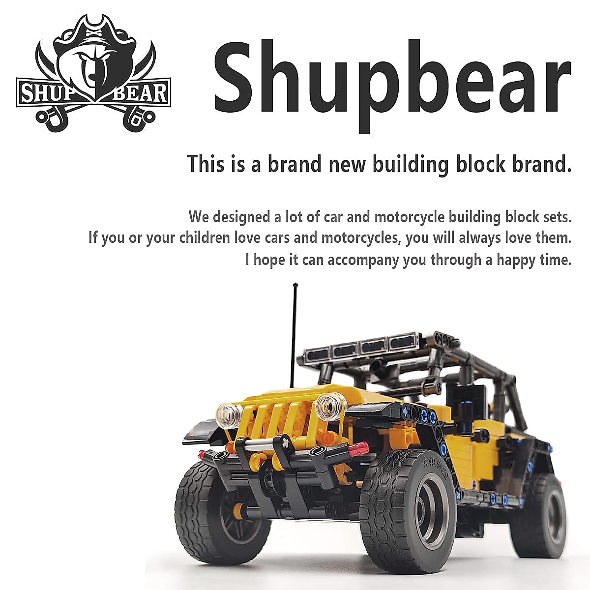 ShupBear Creator Speed Racing Car Set,Building Blocks Kit Set;Adult Truck Model Toy for Boy(601PCS)