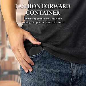 Misneach927 Snus Container，Z Caddy，Aluminum Metal Zyn Container for Pouch Storage and Everyday Carry Items，Metal Travel Containers for Pocket or Purse，The Thoughtful Gift for Valentine's