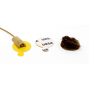 URSA Fur Circles - Mini Windshields for Lavalier/Lapel Microphones. Reduce Wind Noise & Clothing Rustle. Compatible with Sennheiser, RODE, Sanken, Tascam & More (9x Circles + 30x Stickies, MultiPack)