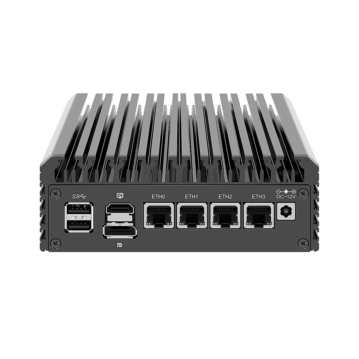 HUNSN Micro Firewall Appliance, Mini PC, OPNsense, VPN, Router PC, Intel N5105, RJ03a, AES-NI, 4 x Intel 2.5GbE I226-V LAN, Type-C, TF, M.2 WiFi 6 Slot, 8G RAM, 256G SSD