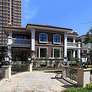 Lights Outdoor IP65 Retro LED Aluminum Pillar Post Lights, Villa Outdoor Lanterns Pillar Column Lighting Lamp, Landscape Commercial Streetlights Stadium