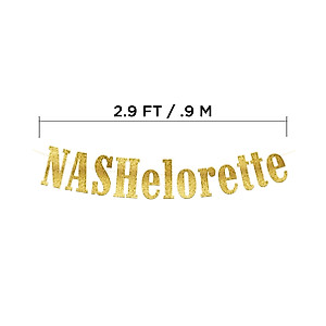 Nashville Bachelorette Party Nashelorette Glitter Banner – Western Cowgirl and Cowboy Bachelorette Party Decorations, Favors and Supplies