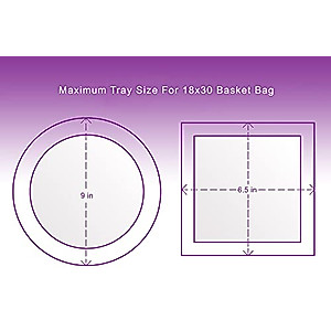 Purple Q Crafts Clear Basket Bags, 10 Pack, Clear Cellophane Wrap for Baskets & Gifts 18"x 30" 1.5 Mil Thick Easter Basket Bags(10)