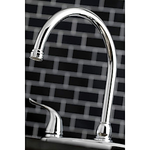 Kingston Brass KB791YLSP Yosemite 8" Centerset Kitchen Faucet, 8-3/4 inch in Spout Reach, Polished Chrome