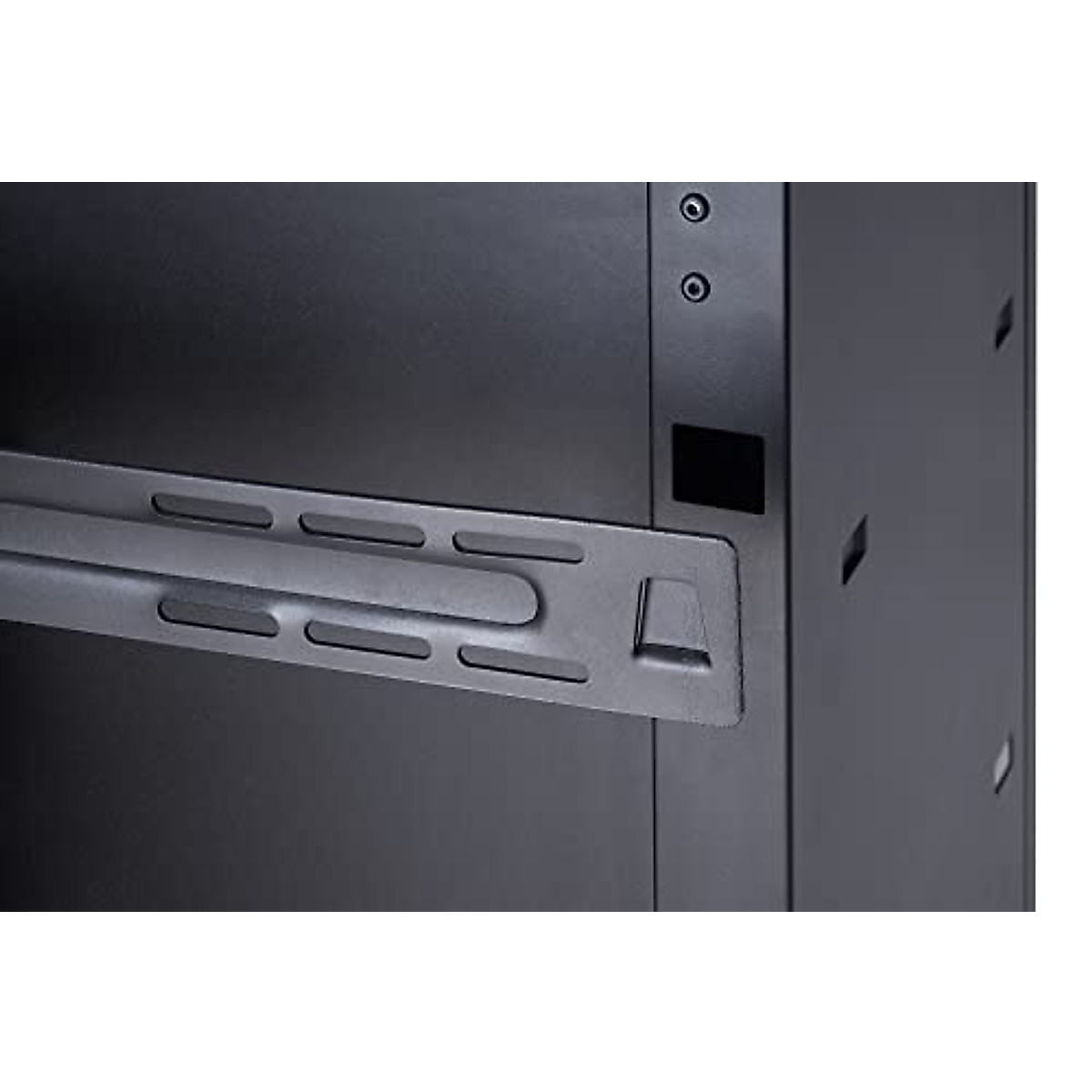 TRINITY 24 Inch Garage Storage Cabinet, 22 Gauge Steel, Wall-Mount, Adjustable Shelf and Reversible Door for Tools, Cleaning Supplies, and More, Black