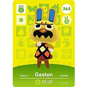 Gaston - Nintendo Animal Crossing Happy Home Designer Amiibo Card - 263