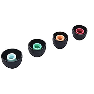 Zotech Replacement Eartips Silicone Earbuds Buds Set for Sony in-Ear Headset WF-1000XM4 WF-1000XM3 MDR-XB50AP XBA-H1 WF-XB700 WF-SP800N. XS/S/M/L, 4 Pair (Black)