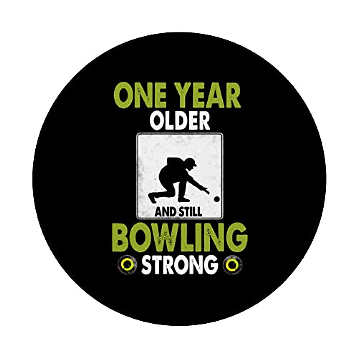 Lawn Bowls Birthday Idea For Men & Funny Lawn Bowling PopSockets Swappable PopGrip