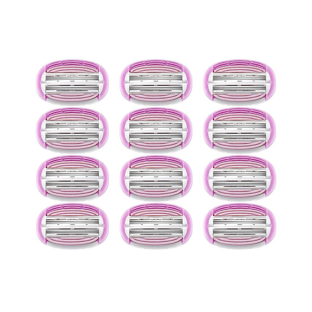 Pure Silk Contour 6 Women’s Razor Blade Refills (12 count) with Free Contour 6 Handle