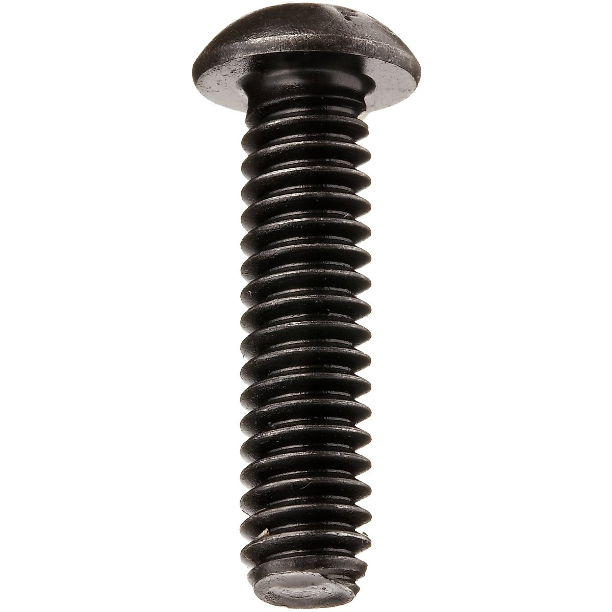 Alloy Steel Socket Cap Screw, Plain Finish, Button Head, Hex Socket Drive, Meets ASME B18.3/ASTM F835, 1/2" Length, Fully Threaded, #6-32 Threads (Pack of 100)