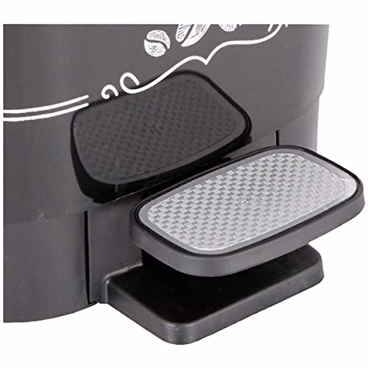 KISS KIS 8071900 1790 01 Waste Bin 45 L Chic Coffee Menu DISPLAY24 Teenager Plastic Multicolor, 29 X 44.5 X 60.5 cm