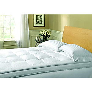 Blue Ridge Home Fashions 3'' Feather&Down Top Pillow Queen in White Color FEATHERBEDS/FIBERBEDS