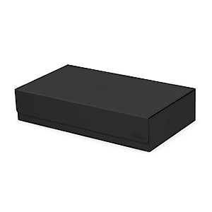 Ultimate Guard Omnihive 1000+, Deck Case for 1000 Double-Sleeved TCG Cards + 2 Removable Trays, Black, Magnetic Closure & Microfiber Inner Lining