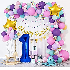 Giant,40inch Dark Blue 7 Balloon Number 40 Inch Navy BLUE Number 7 Balloon for 7th Jungle Party Decorations | Number 7 Balloons For Birthdays | 7th Birthday Balloons for Boys, 7th Birthday Party