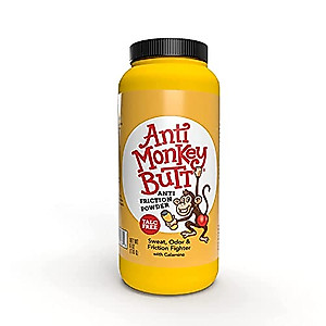 Fresh Balls Anti-Chafing Cream for Men, 3.4oz + Asswipes, 45ct Bundle with Anti-Monkey Butt Anti-Chafing Powder, 6oz