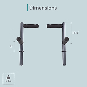 Balanced Body Rialto Plank Bars for Use with Rialto Pilates Reformer, Plank Stand, Pilates Workout Equipment for Home Gym or Studio Exercise Equipment