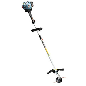 SENIX 4QL® 26.5 cc 4-Cycle Gas Powered String Trimmer, Detachable Straight Shaft, 17.7-Inch Cutting Width, with Dual .095 Cutting Line and Bump Feed, GTS4QL-L, Blue