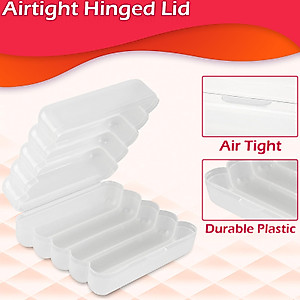 Home-X Hot Dog Keeper – Convenient, BPA-Free, Clear Hot Dog Container – Compact & Airtight Storage Container for Freshness – Leak-proof, Hinged Lid Sausage Storage Container - Holds Upto 10 Hot Dogs