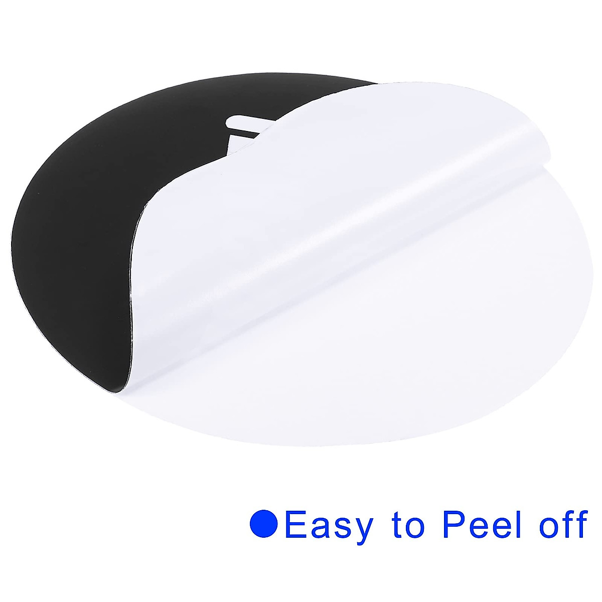 M METERXITY 6 Pack Recycle Sticker - Home Trash Can Labels, Strong Adhesion & Smooth Surface, Apply to Kitchen/Garden Trash Bin (5 Inch, White on Black)