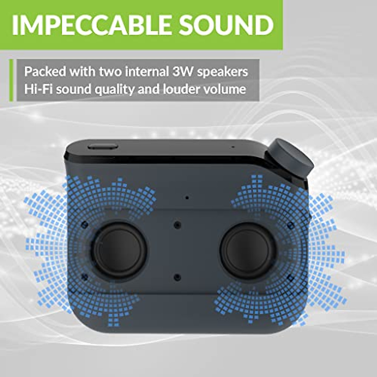 Avantree Roadtrip - Bluetooth Speaker & Wireless FM Transmitter Kit 2-in-1 for Cars with Hands-Free 6W Speakerphones, Built-in Mic, and Multipoint Cell Phone Connections