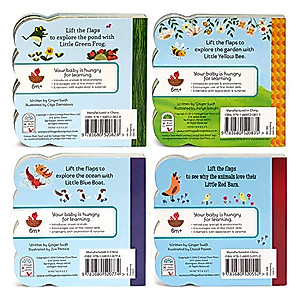 Nature Friends Lift-a-Flap Boxed Set 4-Pack: Little Red Barn, Little Blue Boat, Little Green Frog, and Little Yellow Bee (Chunky Lift a Flap)