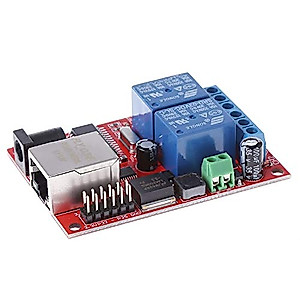 Davitu Motor Controller - P15D LAN Ethernet 2 Way Relay Board Delay Switch TCP/UDP Controller Module WEB Server