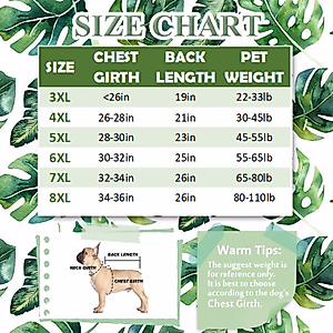 Harikaji Dog Hawaiian Shirt, Summer Pet Clothes Large Dog Cool Costume Beach T-Shirt for Medium Large Dog(Blue,5XL)