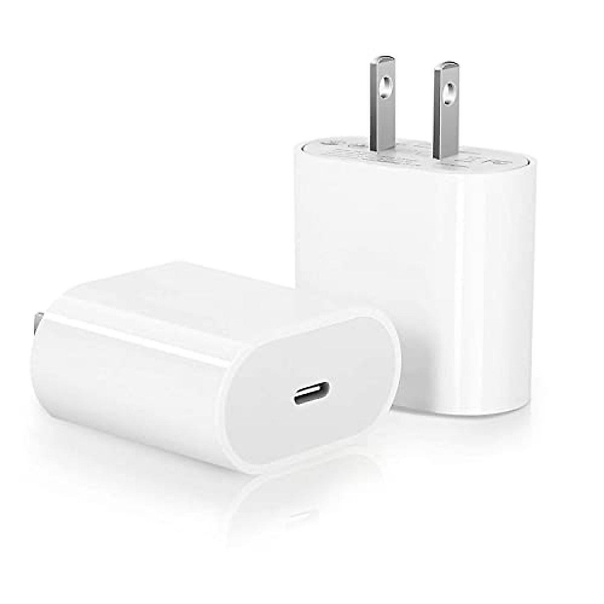iPhone Fast Charger Block, IPREMIUM 2-Pack 20W USB C Wall Cube Charger PD 3.0 Power Adapter for iPhone 14/14 Pro/14 Pro Max/14 Plus/13/13 Pro Max/ 13 Pro/ 12/12 Pro Max/11/Xr/X, iPad Pro, AirPods Pro